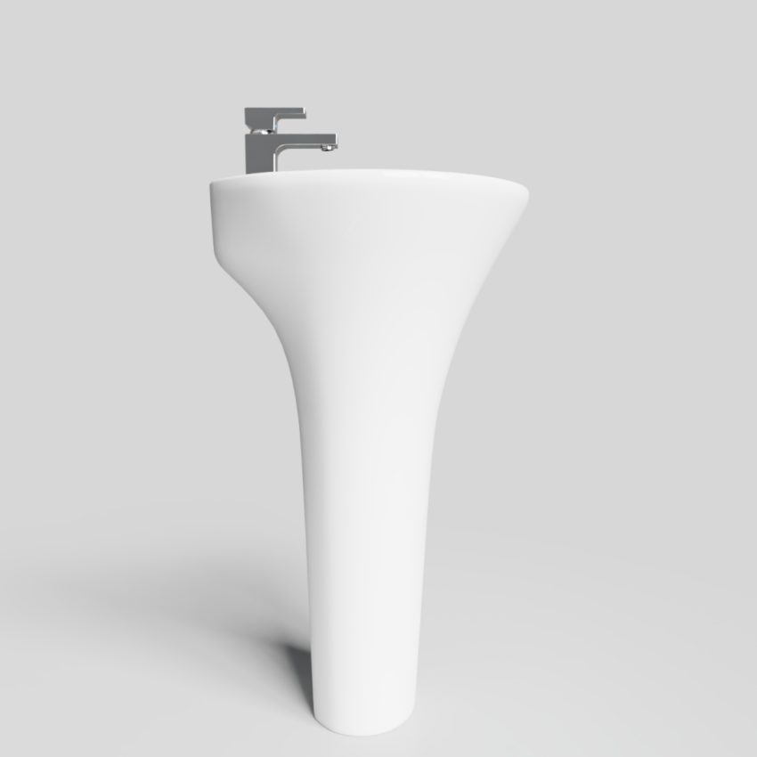 Tall Basin with Pedestal – iMeshh