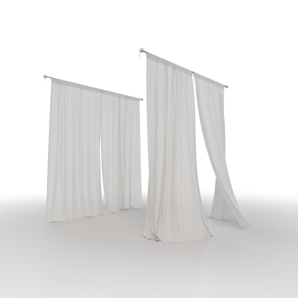 Curtains on Rail 2 • iMeshh