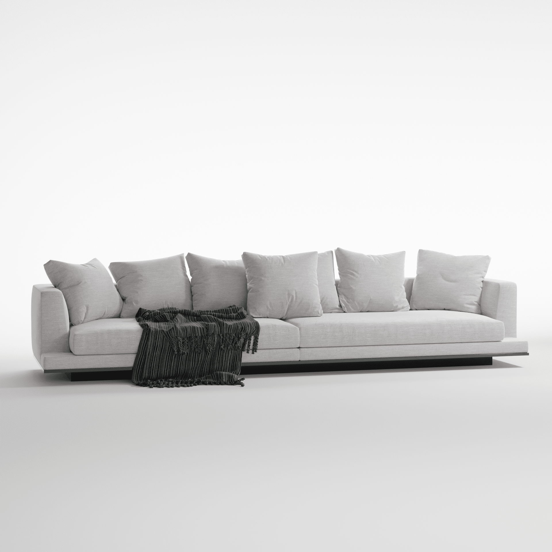 Green Block Sofa 3D Model for Blender • iMeshh 3D Model Library