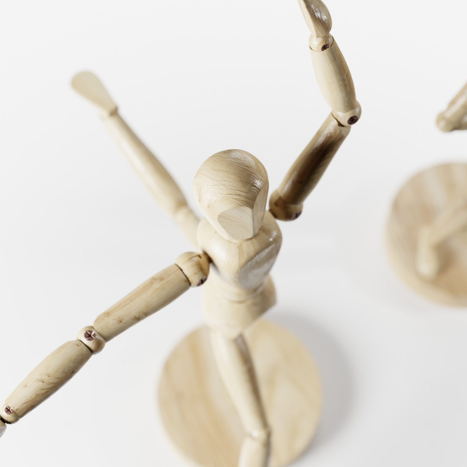 Rigged Wooden Mannequin • iMeshh