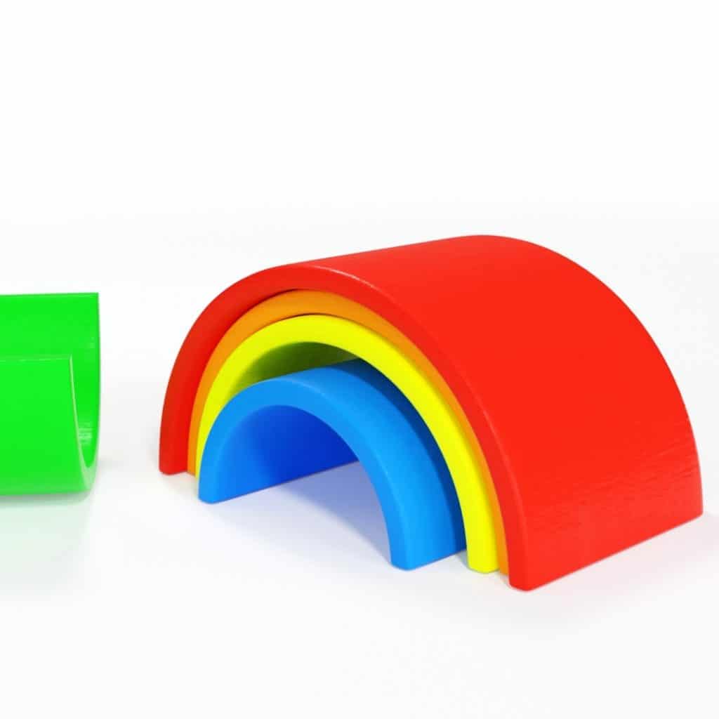 Wooden Rainbow Stack • iMeshh