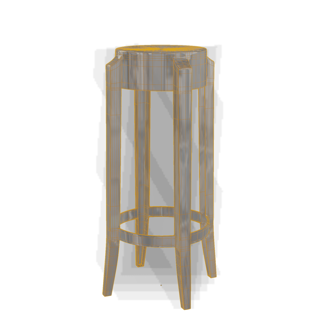 Clear Plastic Stool • iMeshh