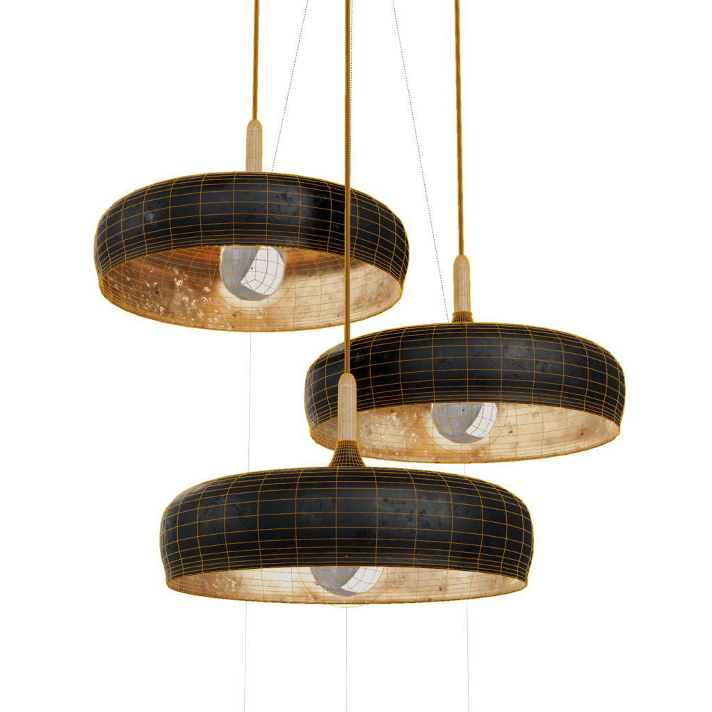 Black Gold Ceiling Pendants • iMeshh
