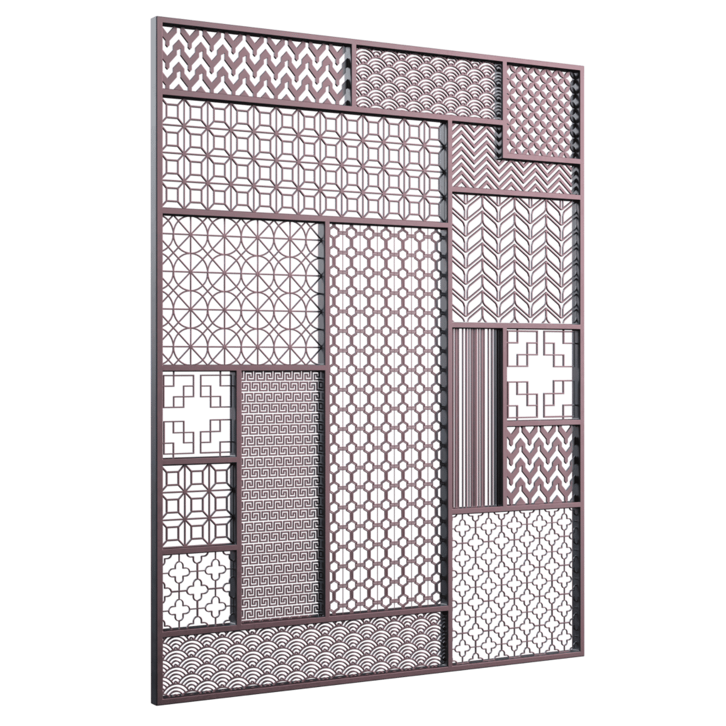 Patterned Wall Separator • iMeshh