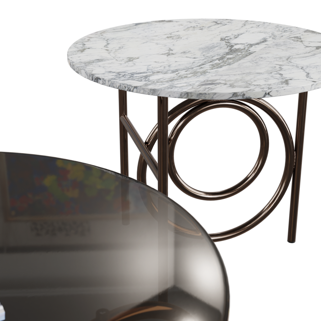 Round Leg Coffee Table • iMeshh