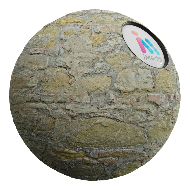 Stone Brick Texture 12 for Blender 3D • iMeshh 3D Library