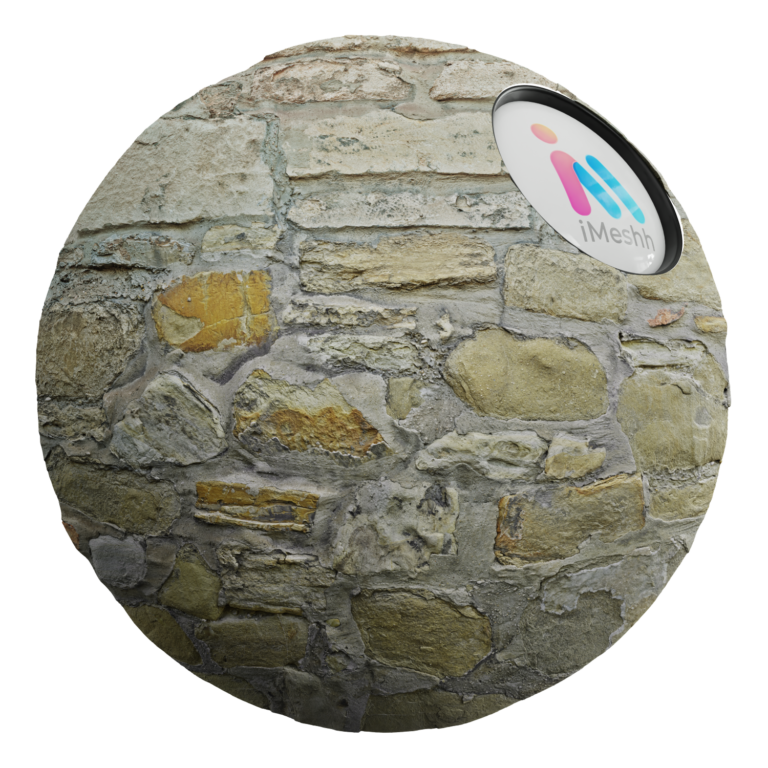 Stone Brick Texture 13 for Blender 3D • iMeshh 3D Library