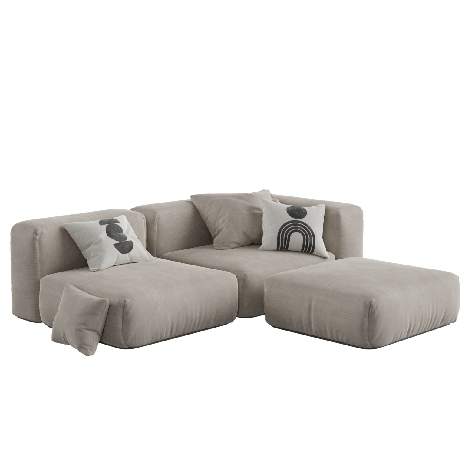 Modular Floor Sofa 3D Model for Blender • iMeshh 3D Model Library