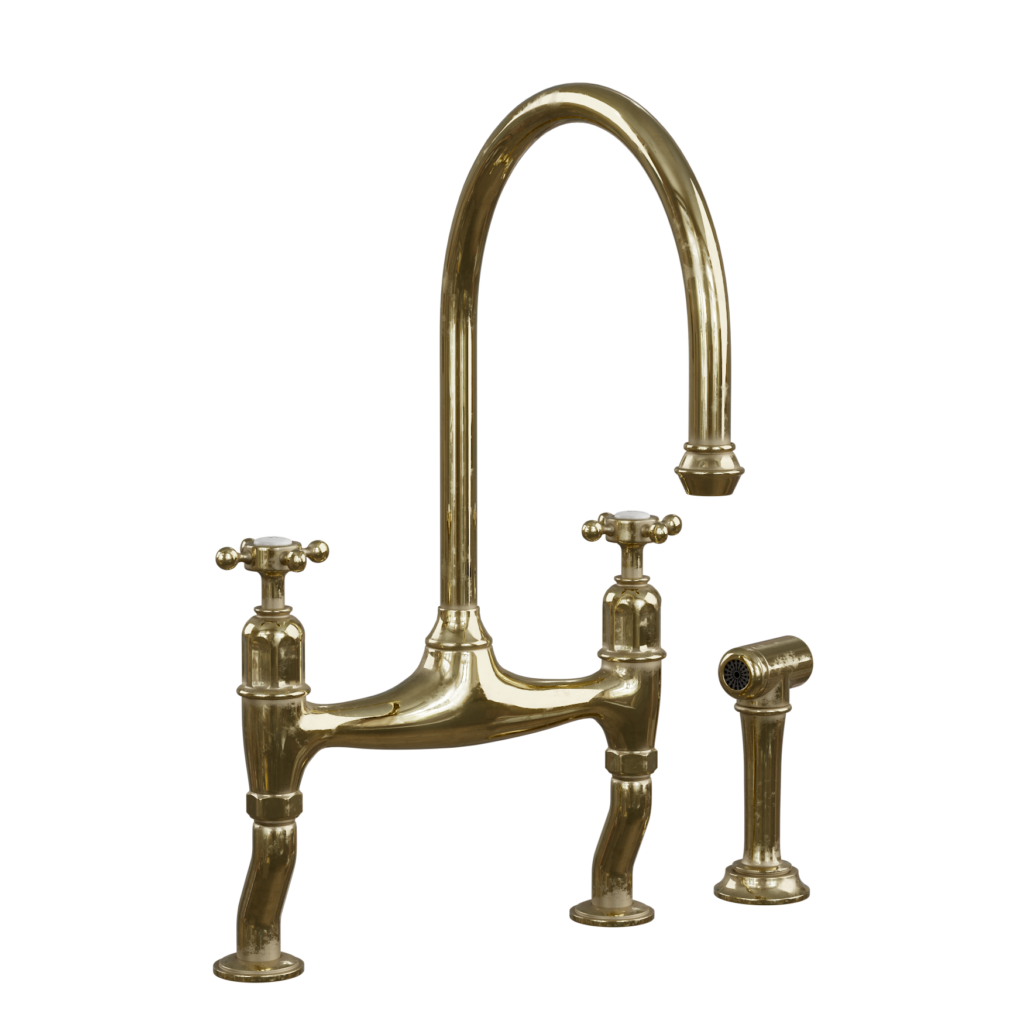 Aged Brass Tap 3D Model for Blender • iMeshh 3D Model Library