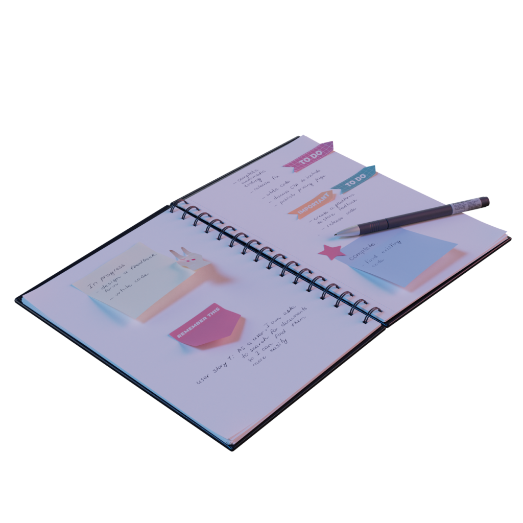 Notepad 3D Model for Blender • iMeshh 3D Model Library