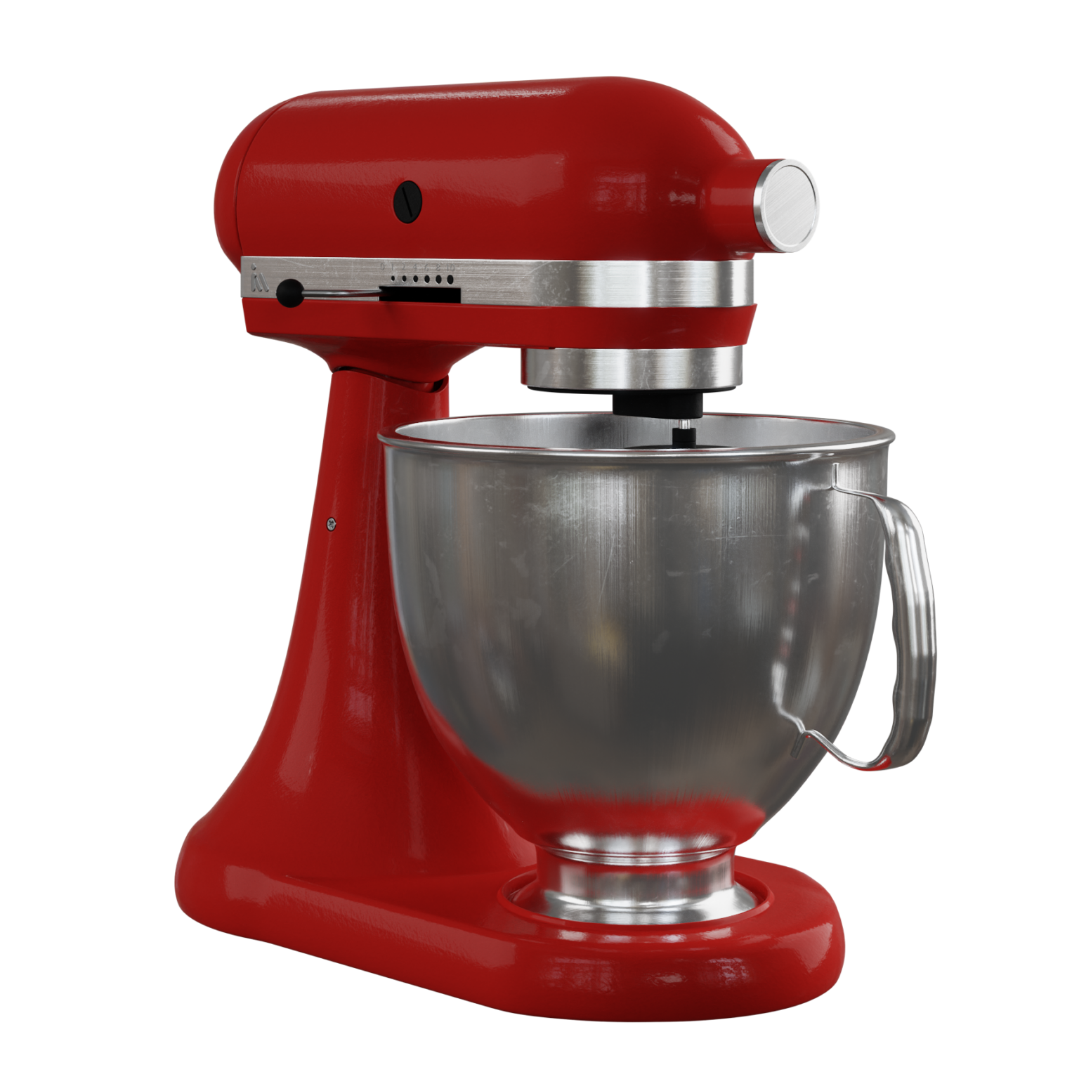 Red Kitchen Mixer • iMeshh - 3D Model for Blender 4.0+