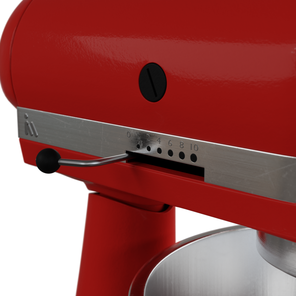 Red Kitchen Mixer • iMeshh - 3D Model for Blender 4.0+