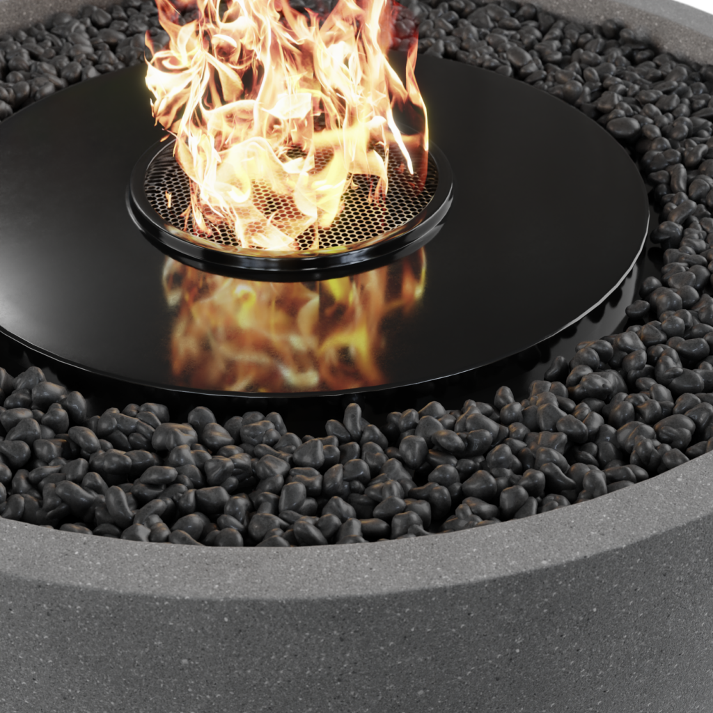 Outdoor Fireplace Sphere 3D model • iMeshh