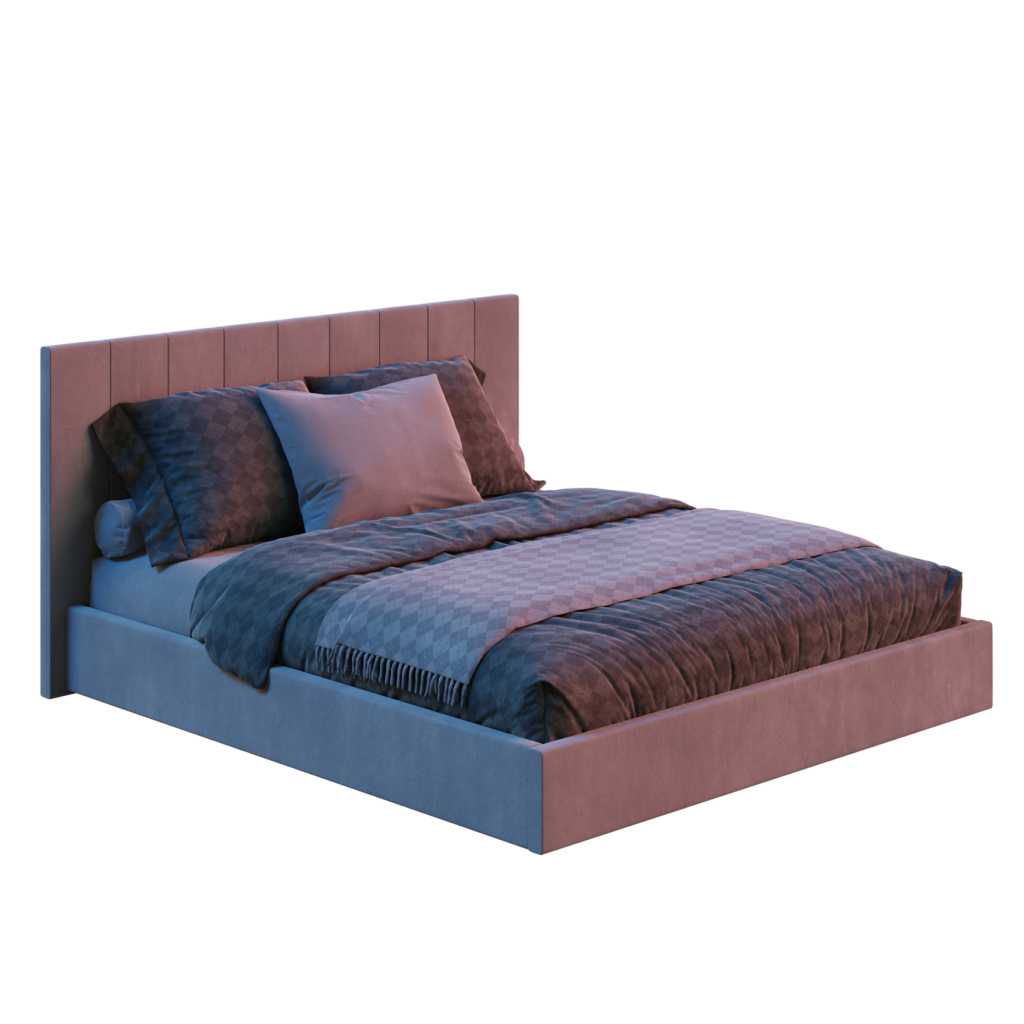 Green Diamond Bed 3D Model • iMeshh