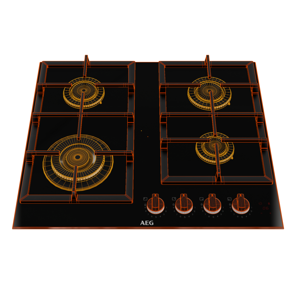 Gas Hob 3D Model • iMeshh