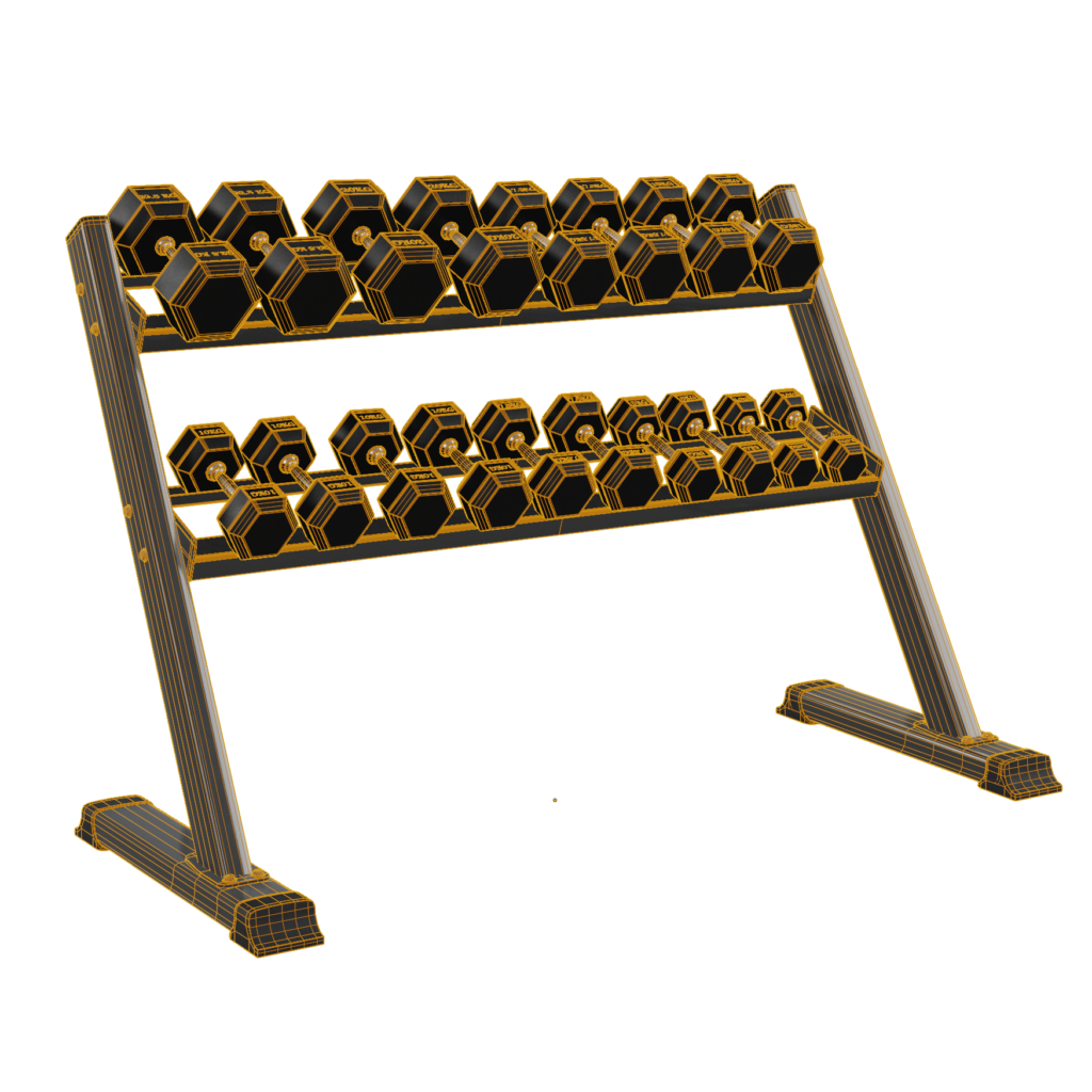 Dumbbell Rack 3D Model • iMeshh