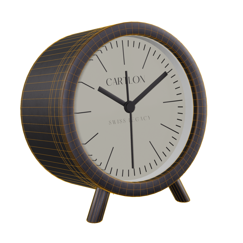 Modern Table Clock 3d Model • Imeshh