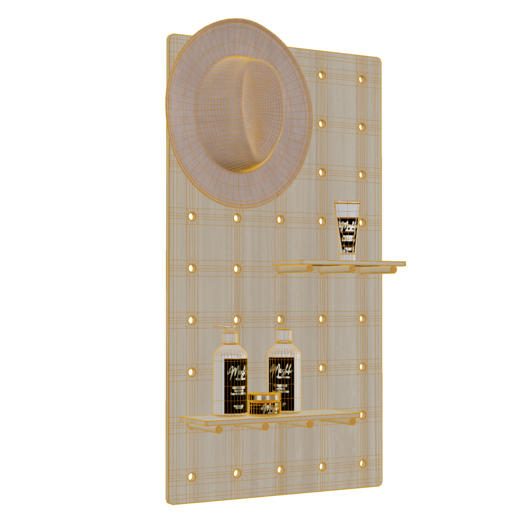 Storage Shelf Peg Board • iMeshh