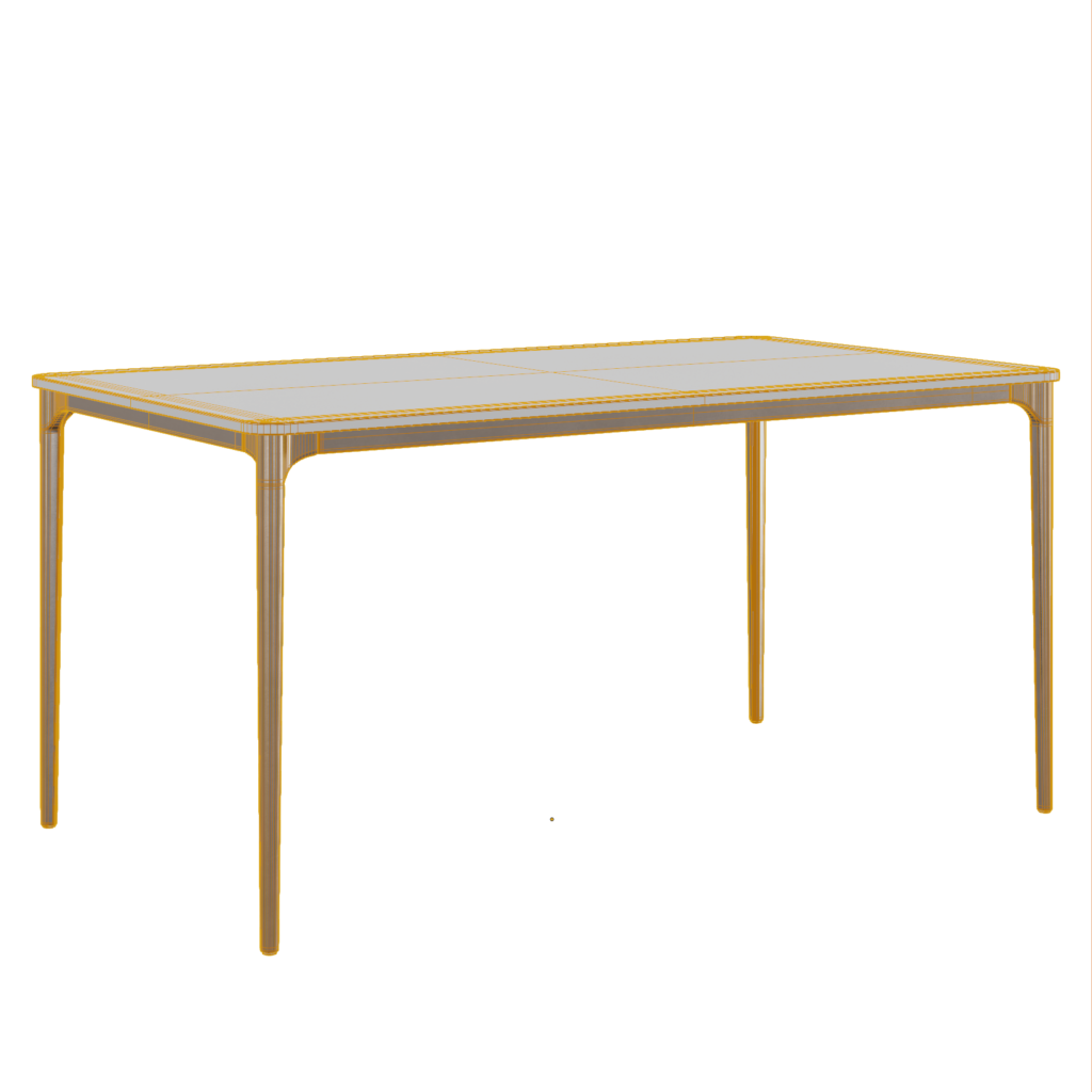 Gold Leg Dining Table 1 • iMeshh