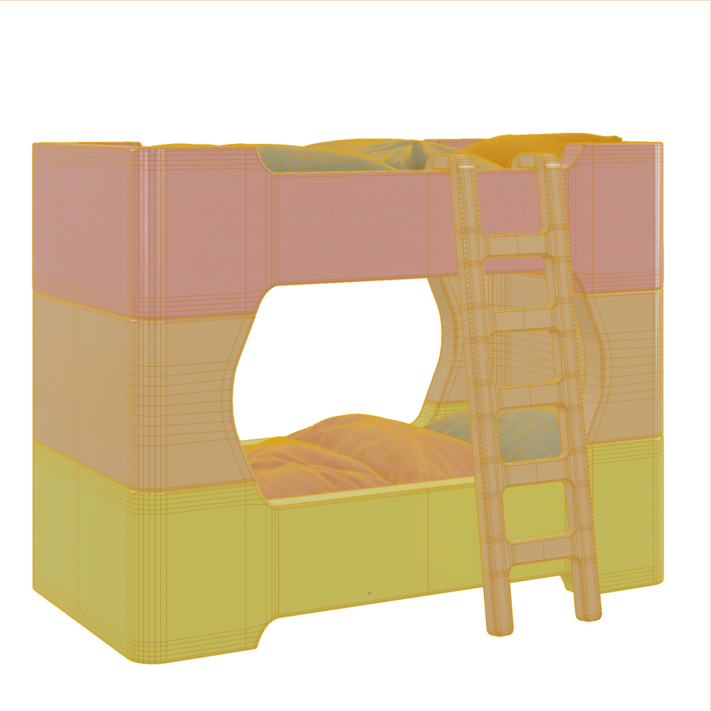 Kids Block Bunk Bed 2 • iMeshh