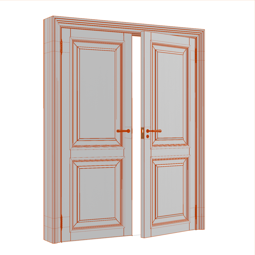 Panel Double Door 1 • iMeshh