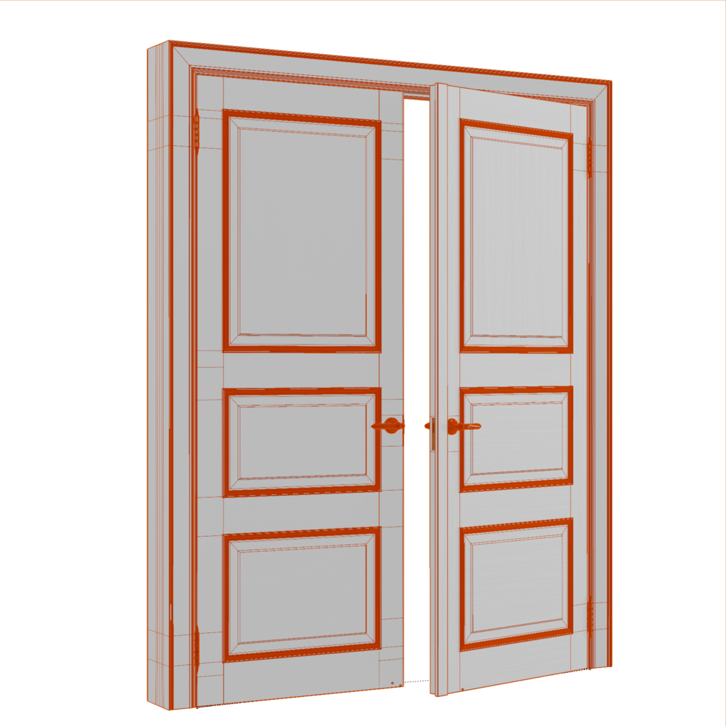 Panel Double Door 2 • iMeshh