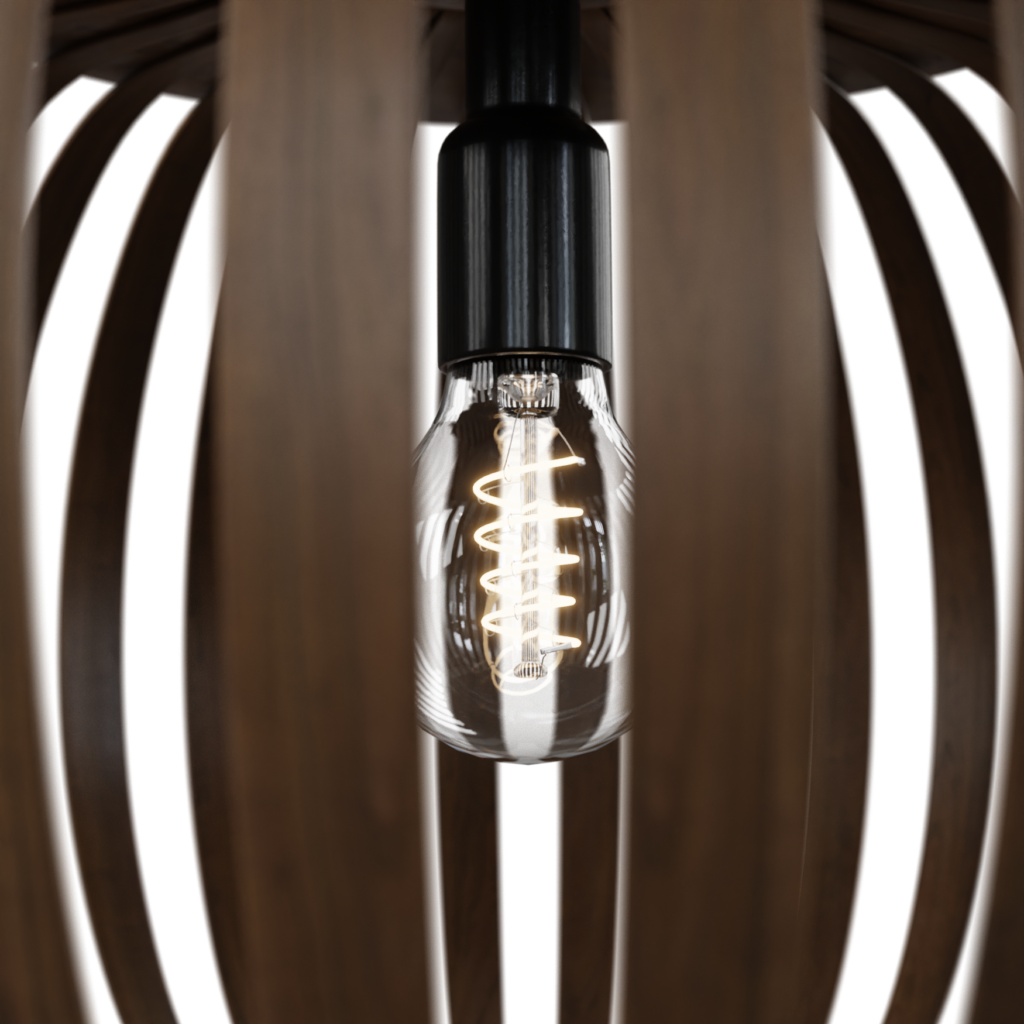 Wood Slat Pendant Light • iMeshh