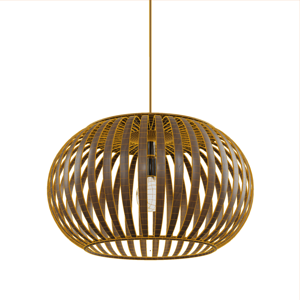 Wood Slat Pendant Light • iMeshh
