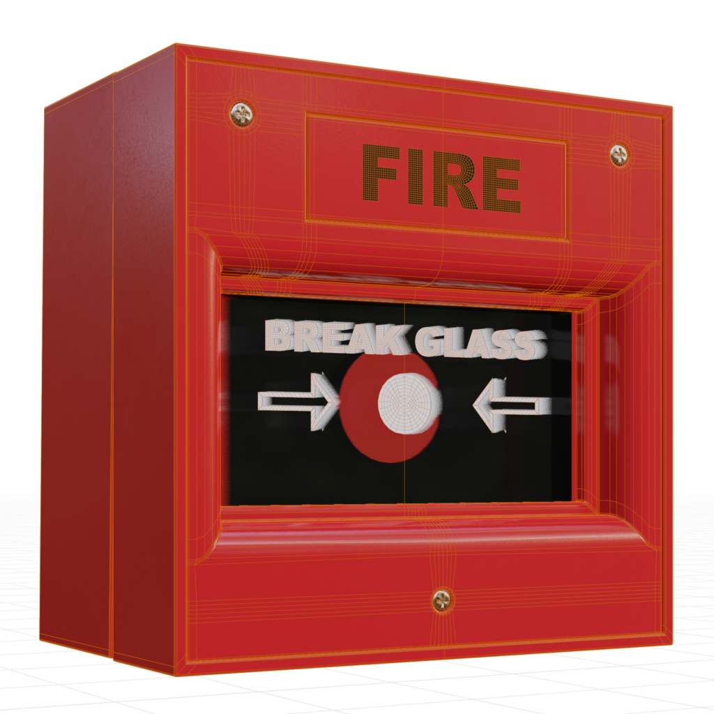 Fire Alarm 01 • iMeshh - 3D Model for Blender 4.0+