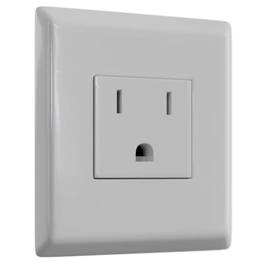 American Plug Socket 01 • iMeshh - 3D Model for Blender 4.0+