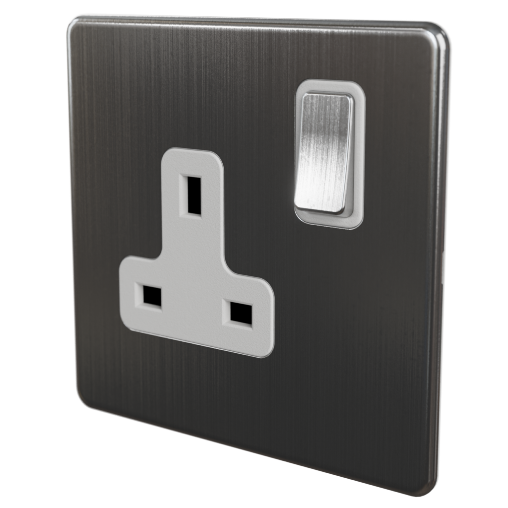 British Plug Socket 01 • iMeshh - 3D Model for Blender 4.0+