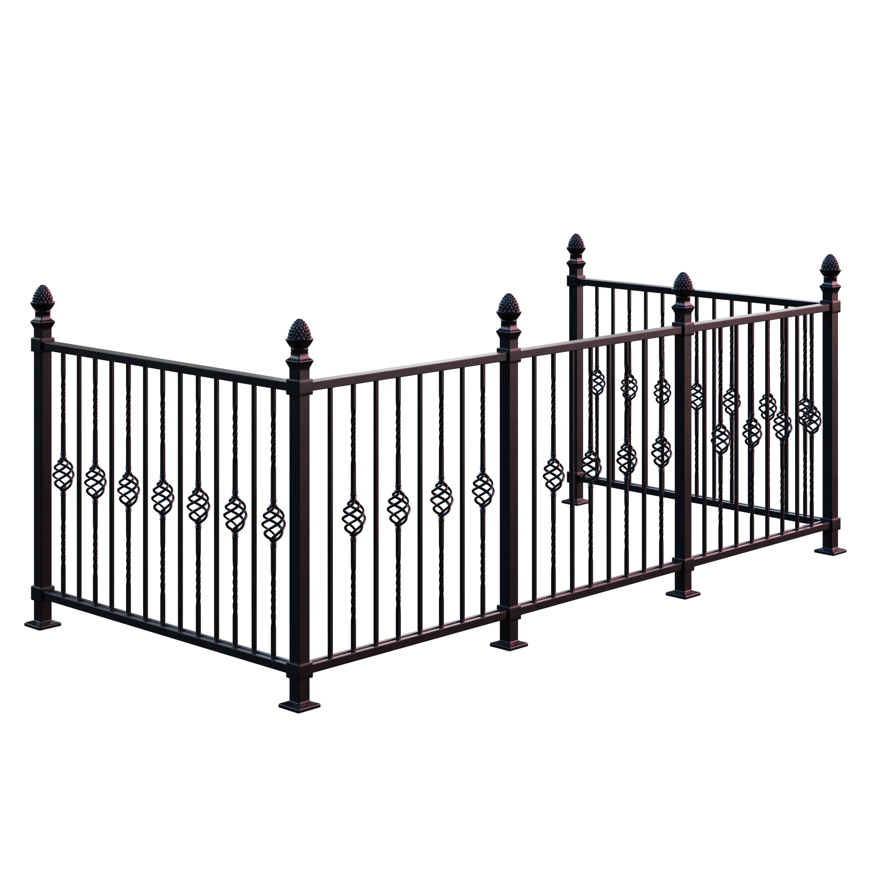 GeoNodes Iron Edged Fence IMeshh