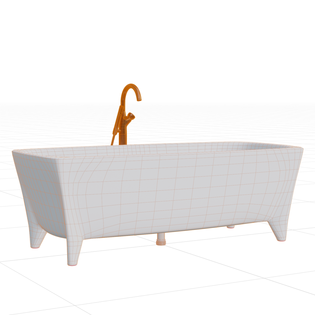 Freestanding Bath 01 • iMeshh - 3D Model for Blender 4.0+