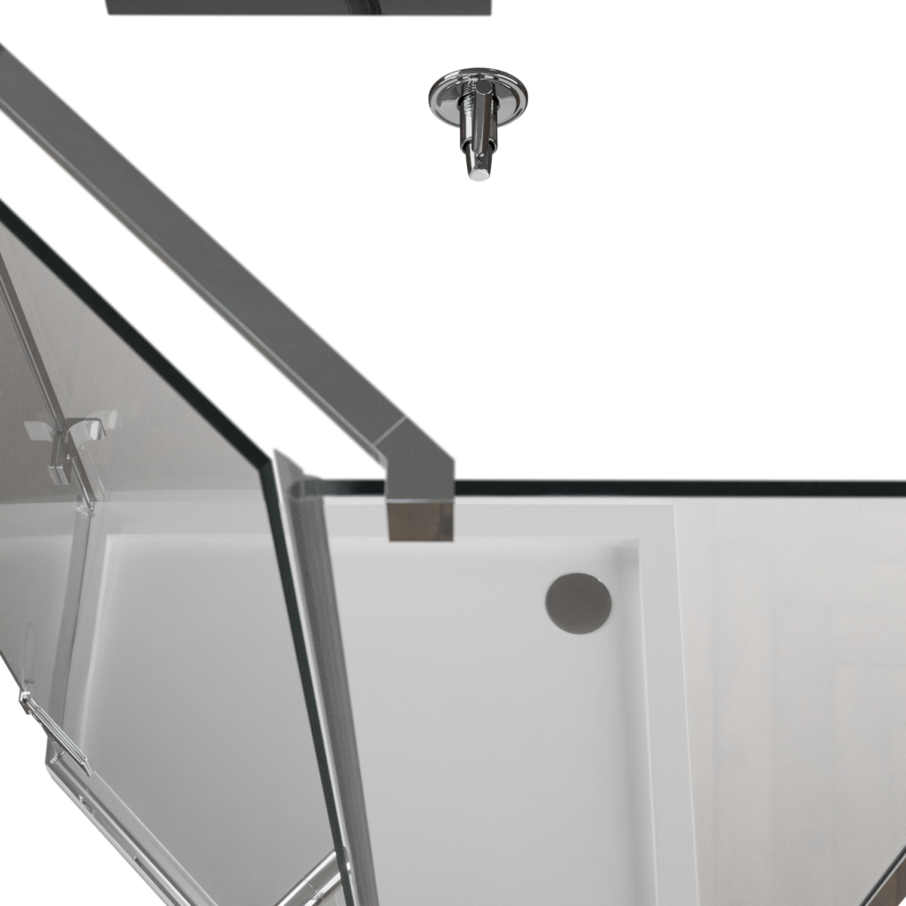 Corner Shower 01 • iMeshh - 3D Model for Blender 4.0+