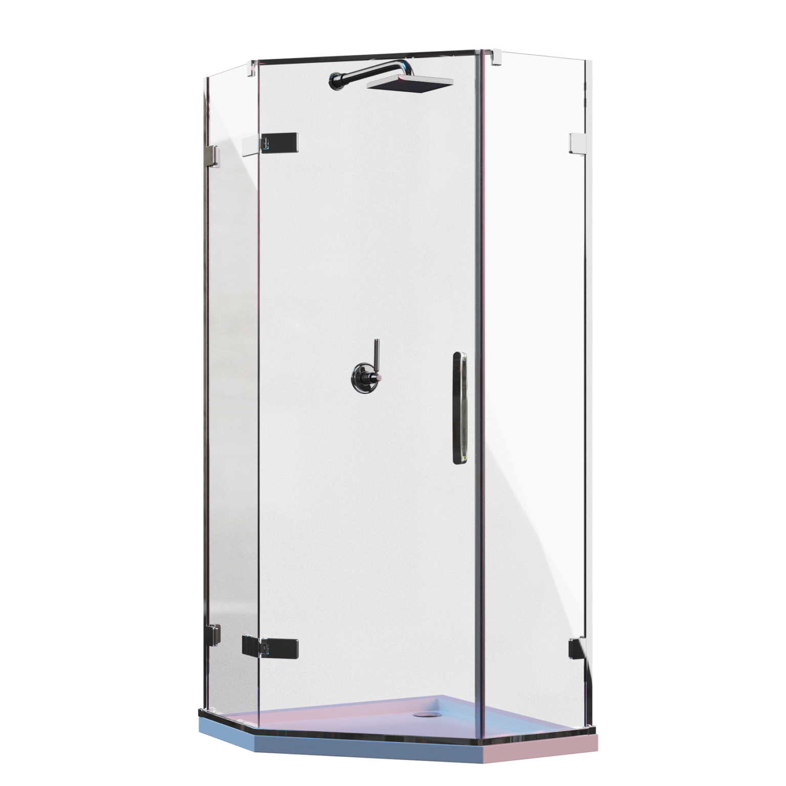 Corner Shower 01 • iMeshh - 3D Model for Blender 4.0+