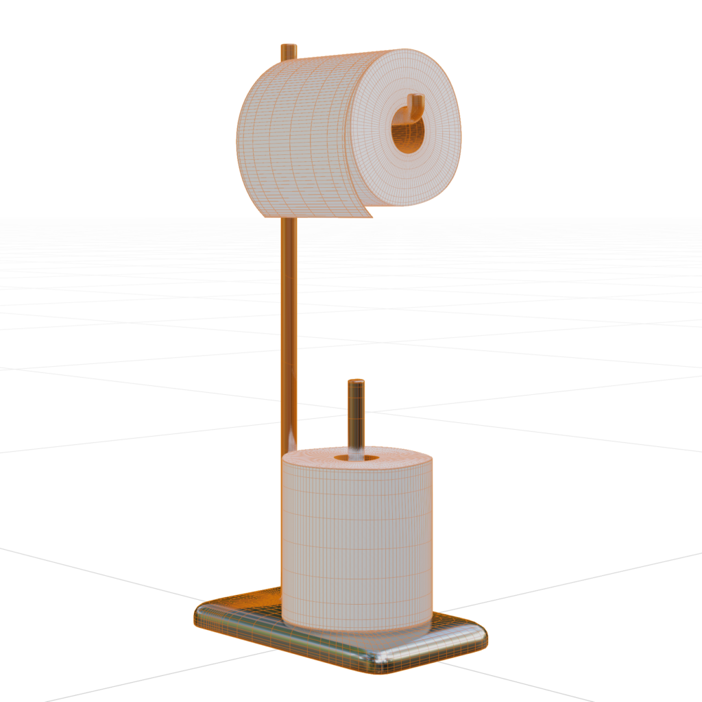 Toilet Roll Holder 02 • iMeshh - 3D Model for Blender 4.0+