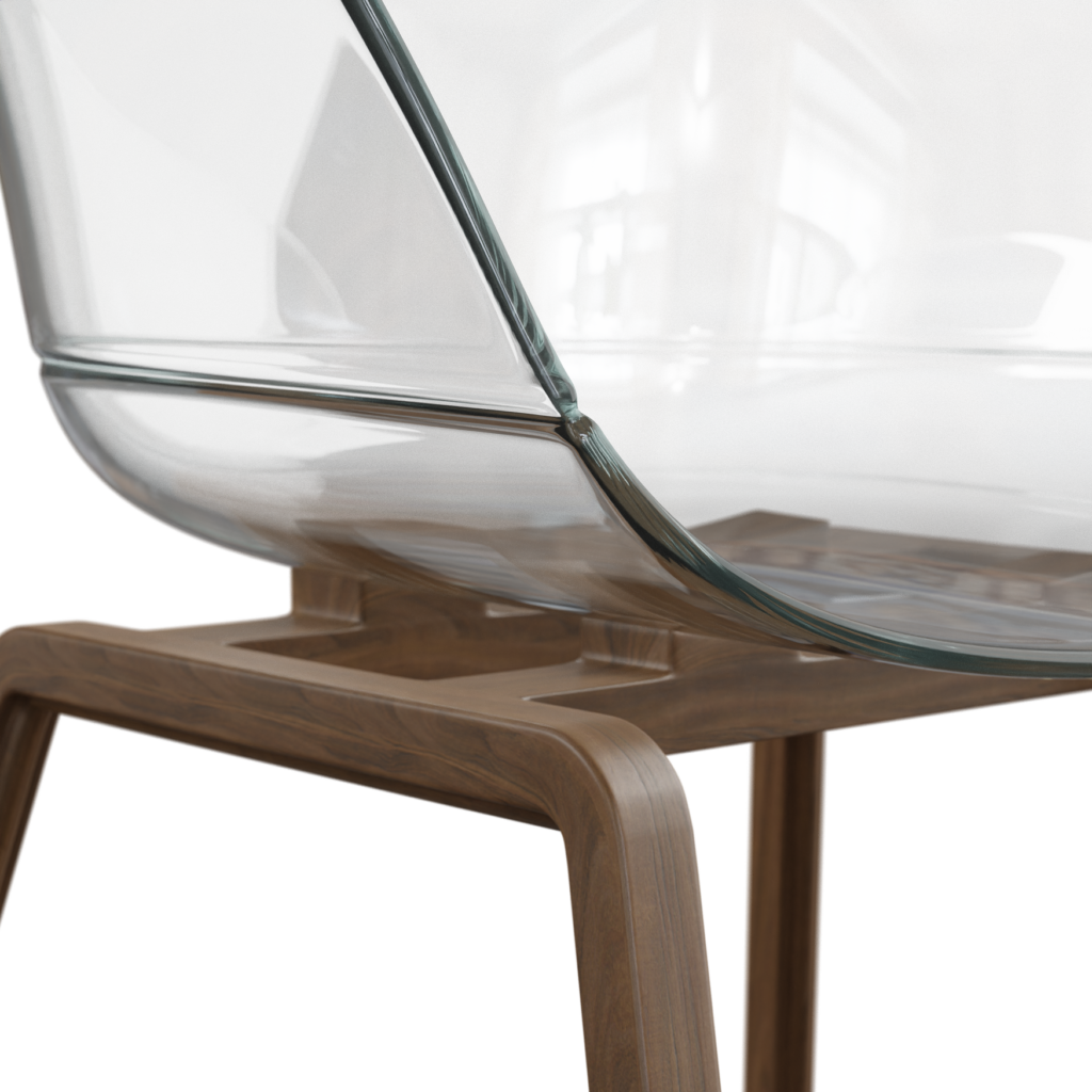 Clear Plastic Chair 01 • iMeshh - 3D Model for Blender 4.0+