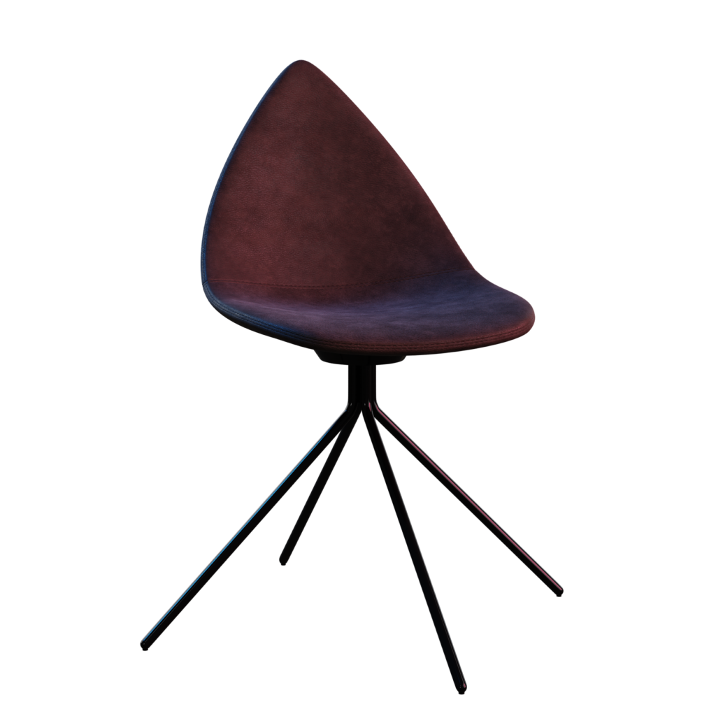 Pointed Leather Chair 01 • iMeshh - 3D Model for Blender 4.0+