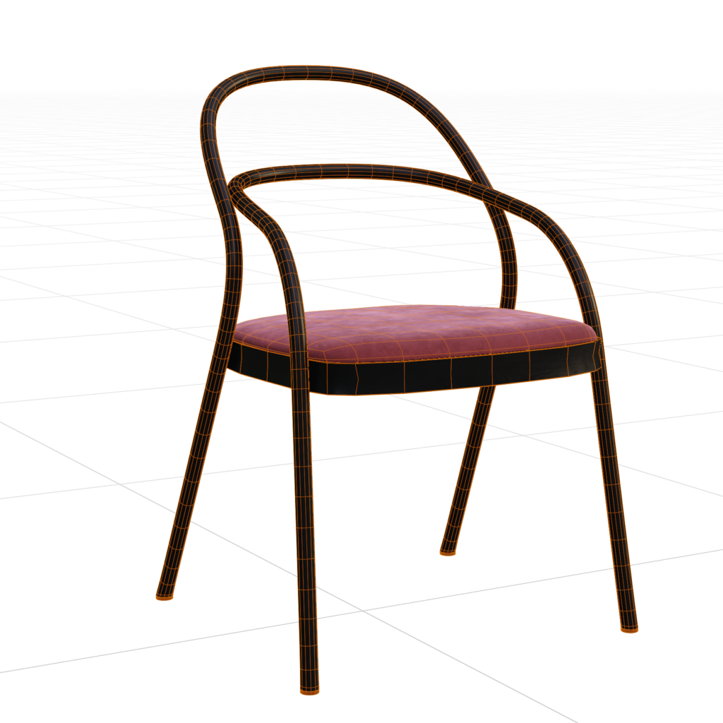 Wire Frame Chair 01 • iMeshh - 3D Model for Blender 4.0+