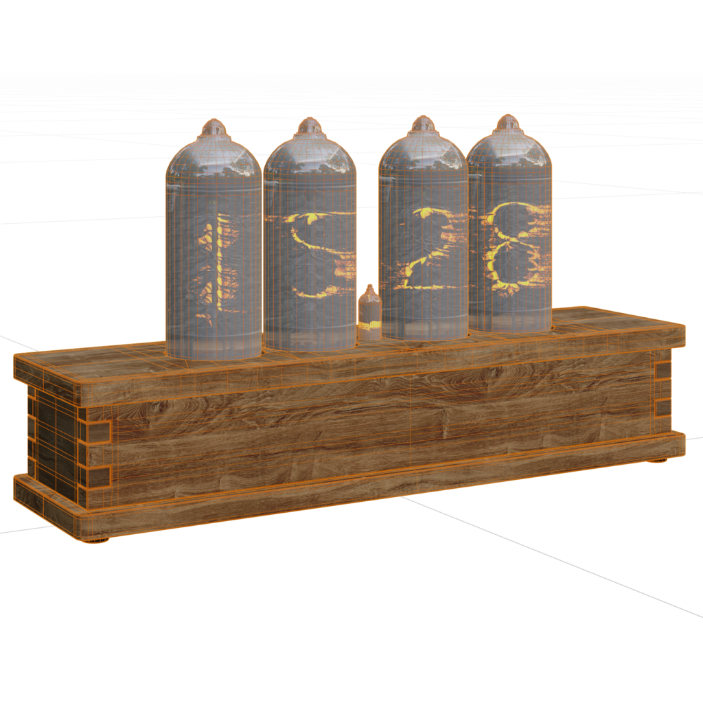 Table Filament Clock 01 • Imeshh 3d Model For Blender 4 0