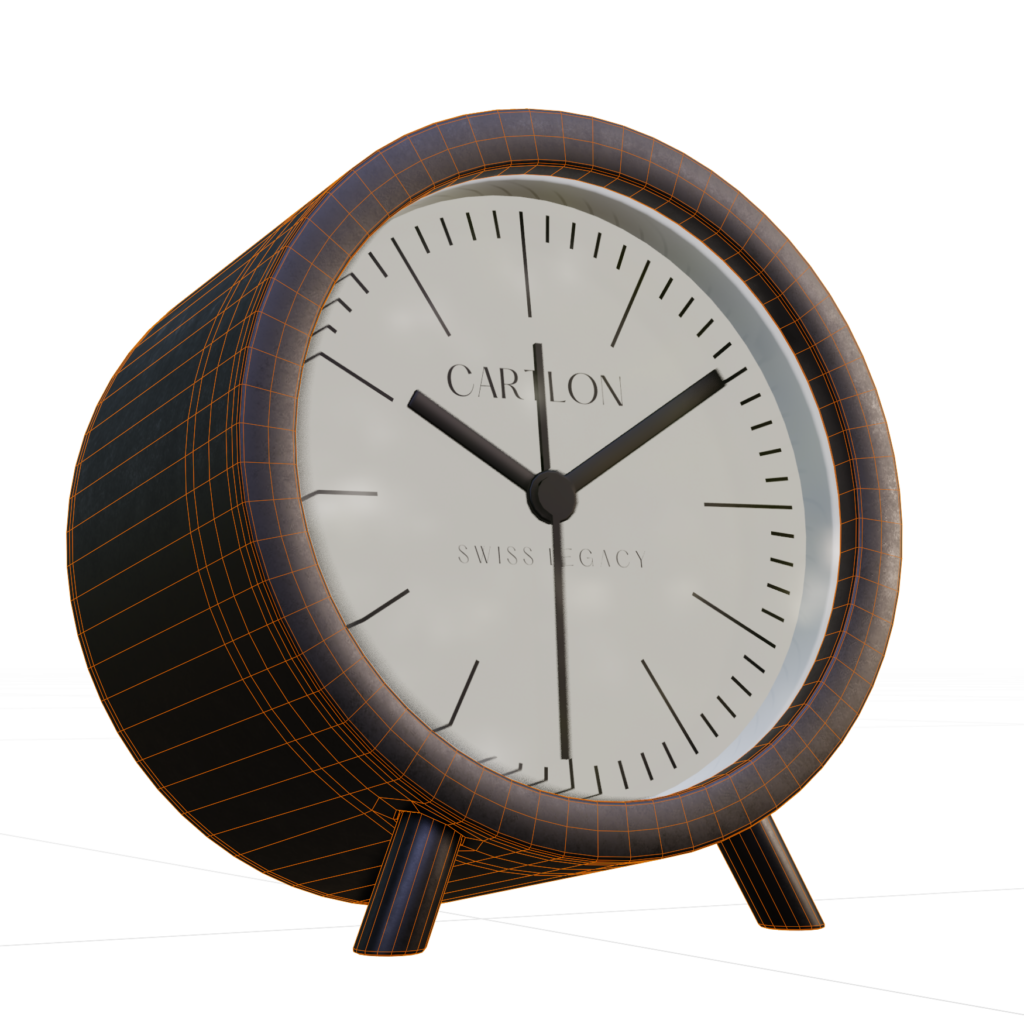 Modern Table Clock 01 • Imeshh 3d Model For Blender 4 0