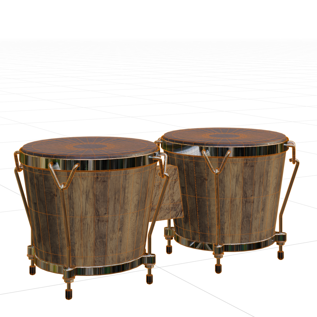 Bongos 01 3D Models for Blender • iMeshh 3D Model Library