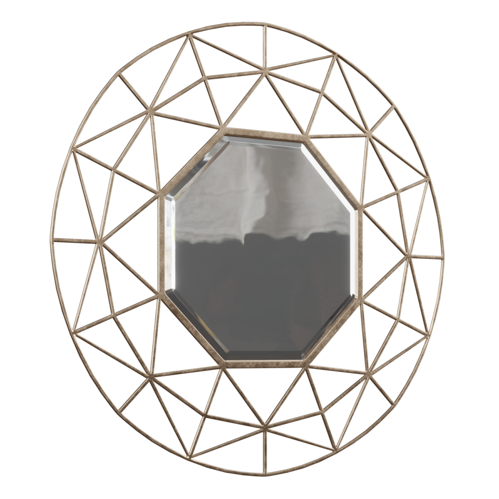Geometric Mirror 01 • iMeshh - 3D Model for Blender 4.0+