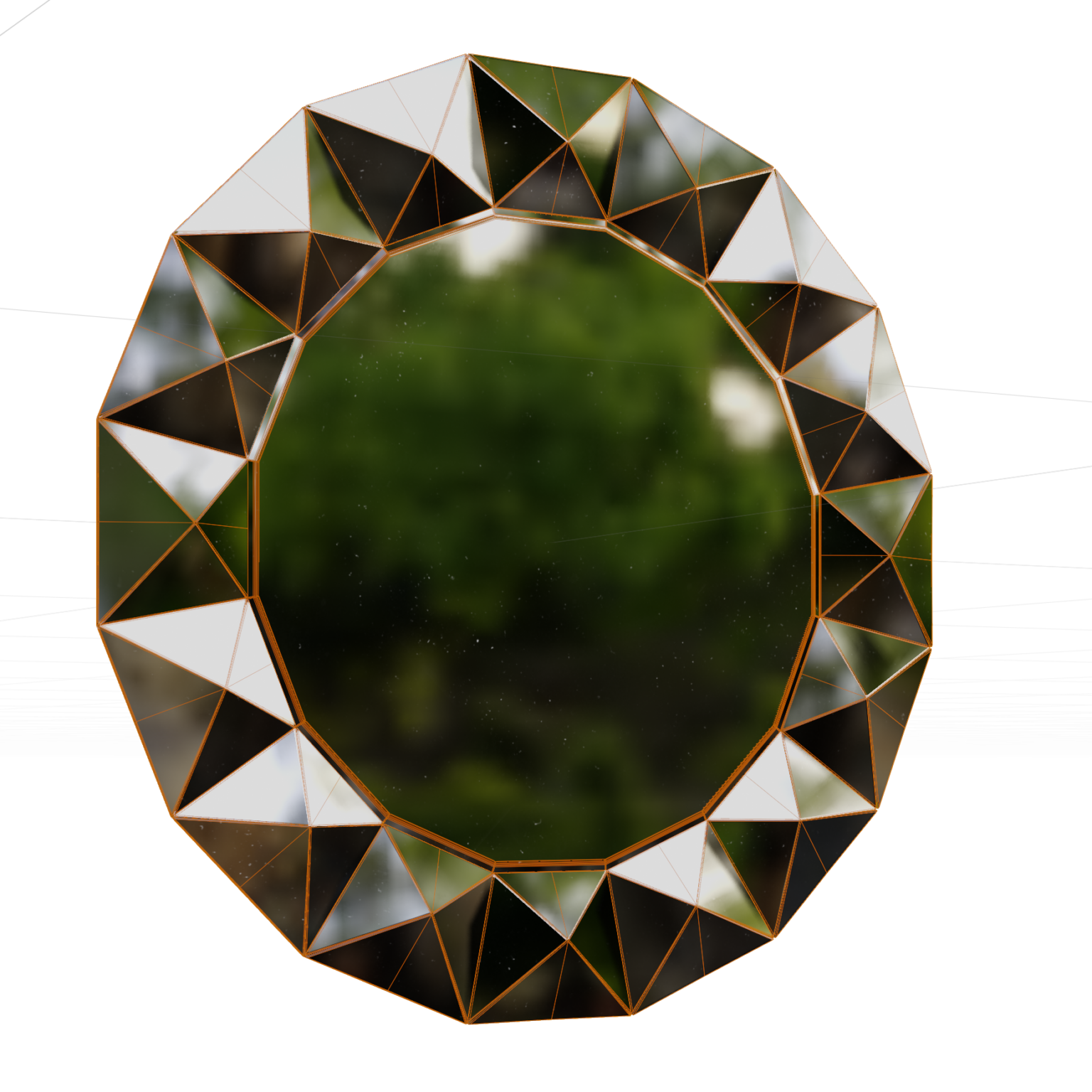 Faceted Mirror 01 • iMeshh - 3D Model for Blender 4.0+