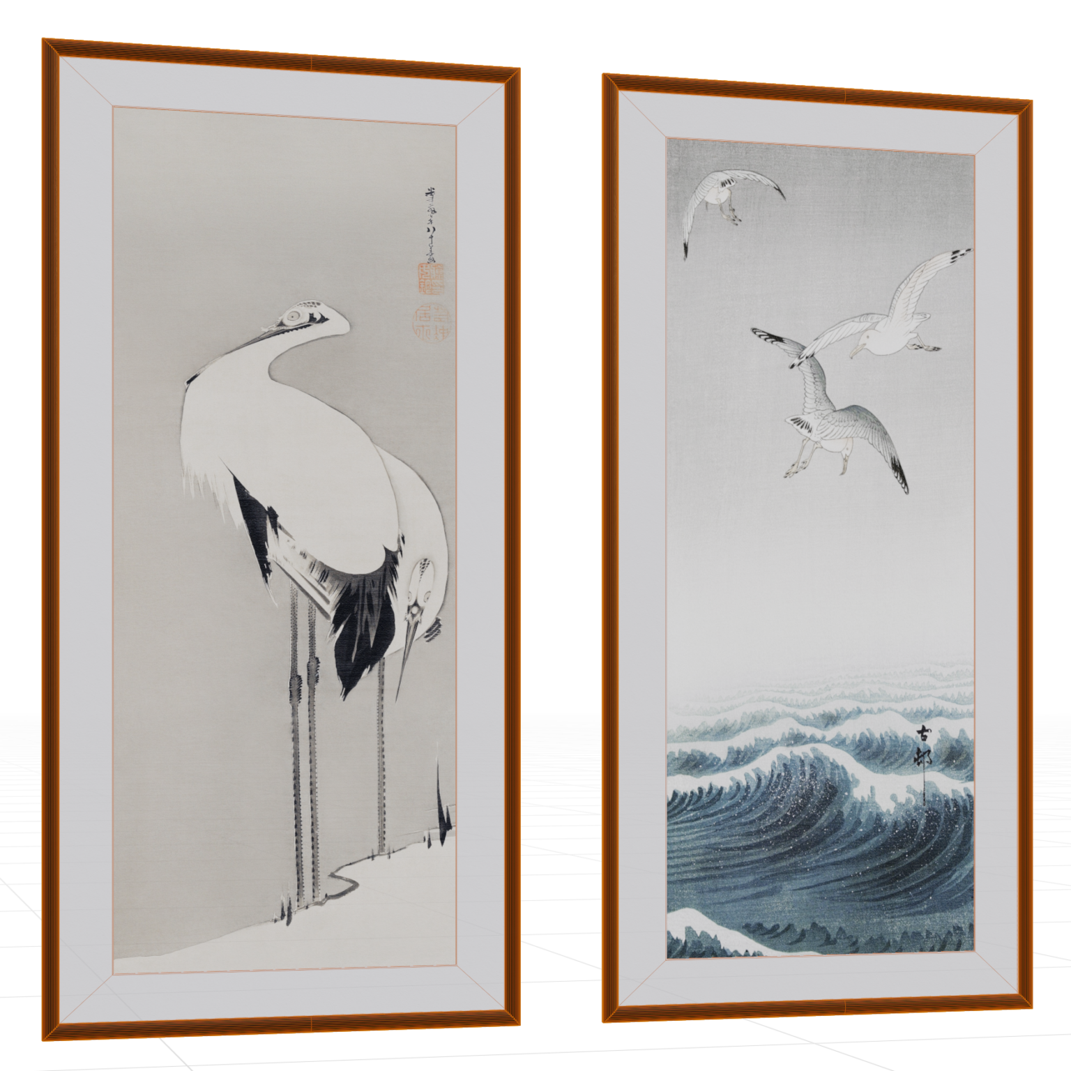 Japanese Frames 01 • iMeshh - 3D Model for Blender 4.0+