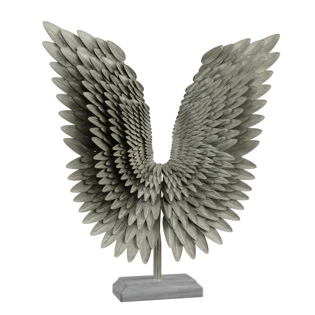 Winged Sculpture 01 • iMeshh - 3D Model for Blender 4.0+