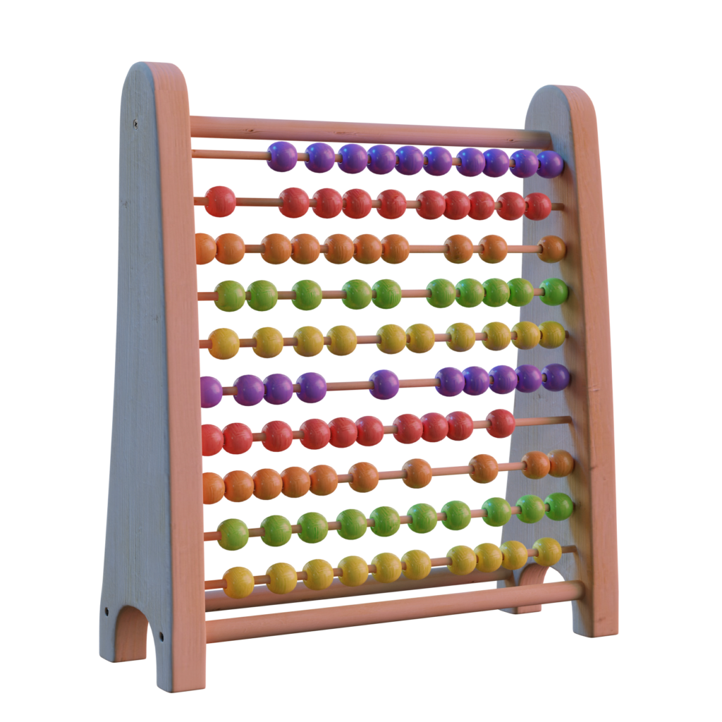 Wooden Abacus Toy 01 • iMeshh - 3D Model for Blender 4.0+