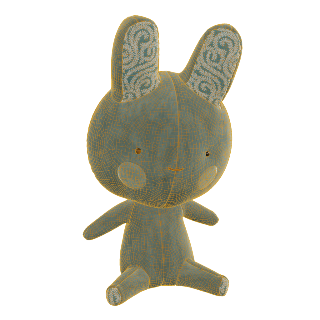 Plush Toy Rabbit 01 • iMeshh - 3D Model for Blender 4.0+