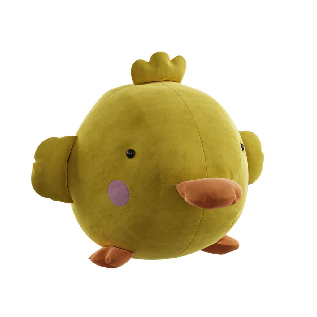 Plush Toy Chick 01 • iMeshh - 3D Model for Blender 4.0+
