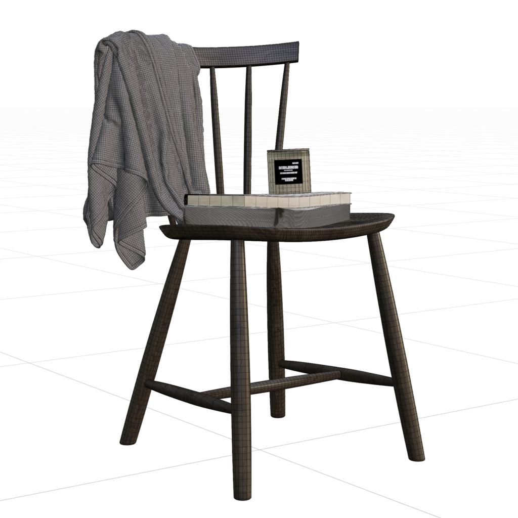 Chair Decorative Set 01 • iMeshh - 3D Model for Blender 4.0+